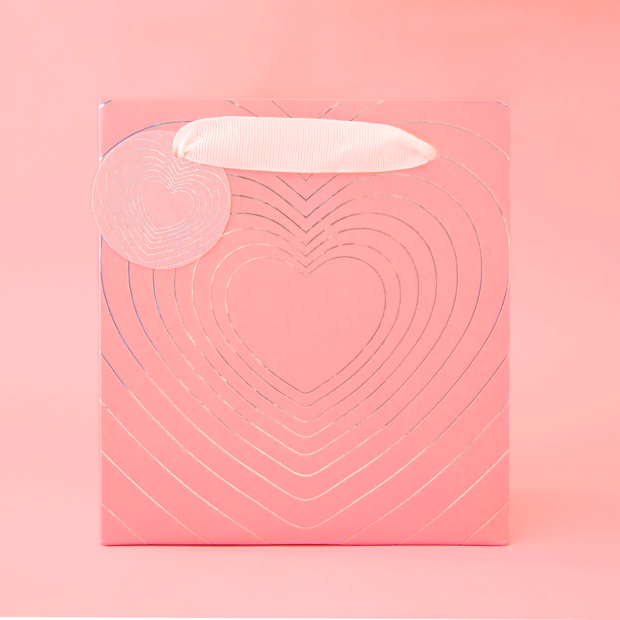 Radiating Hearts Gift Bag | Light Pink – Pigment