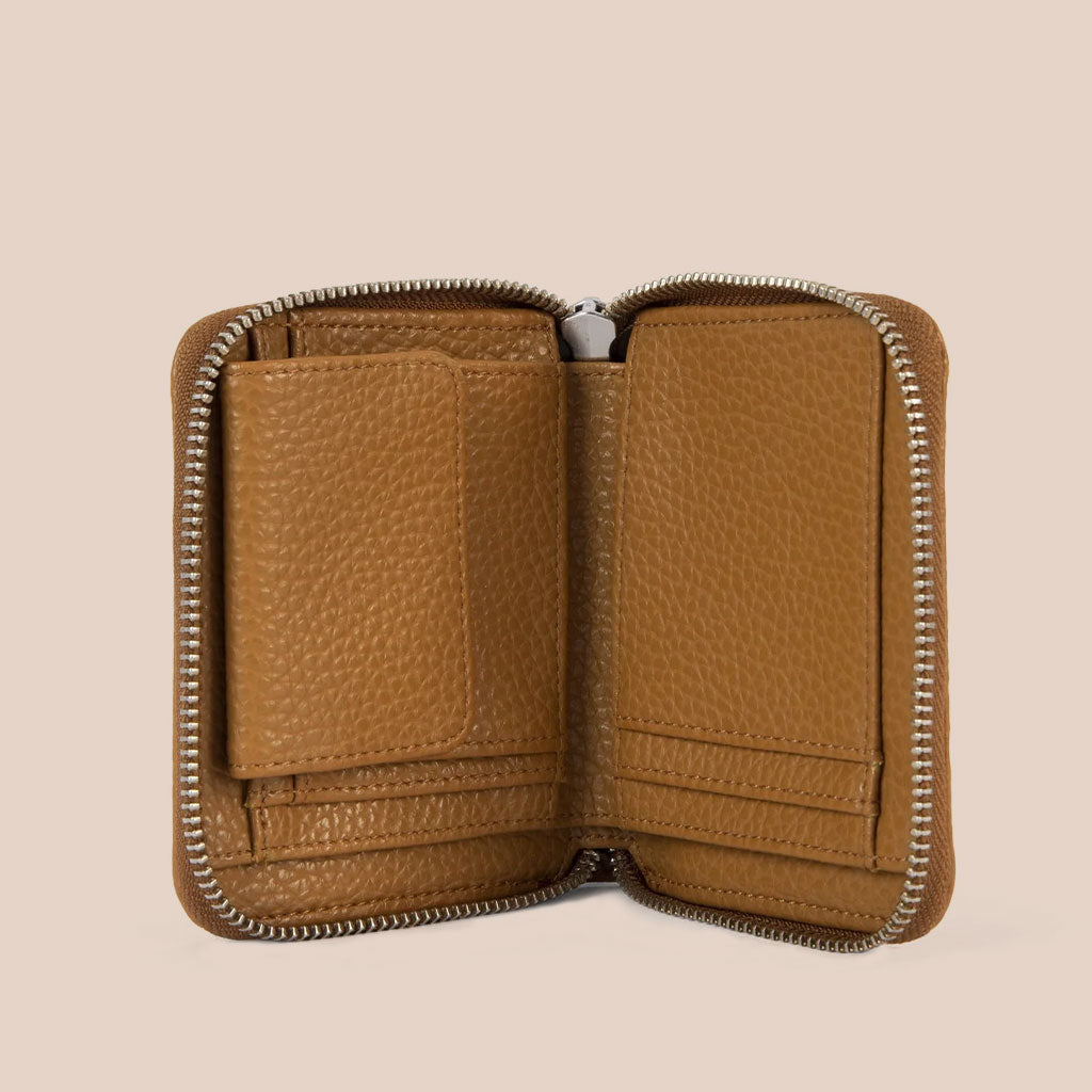 Rue Small Zip Wallet | Amber – Pigment