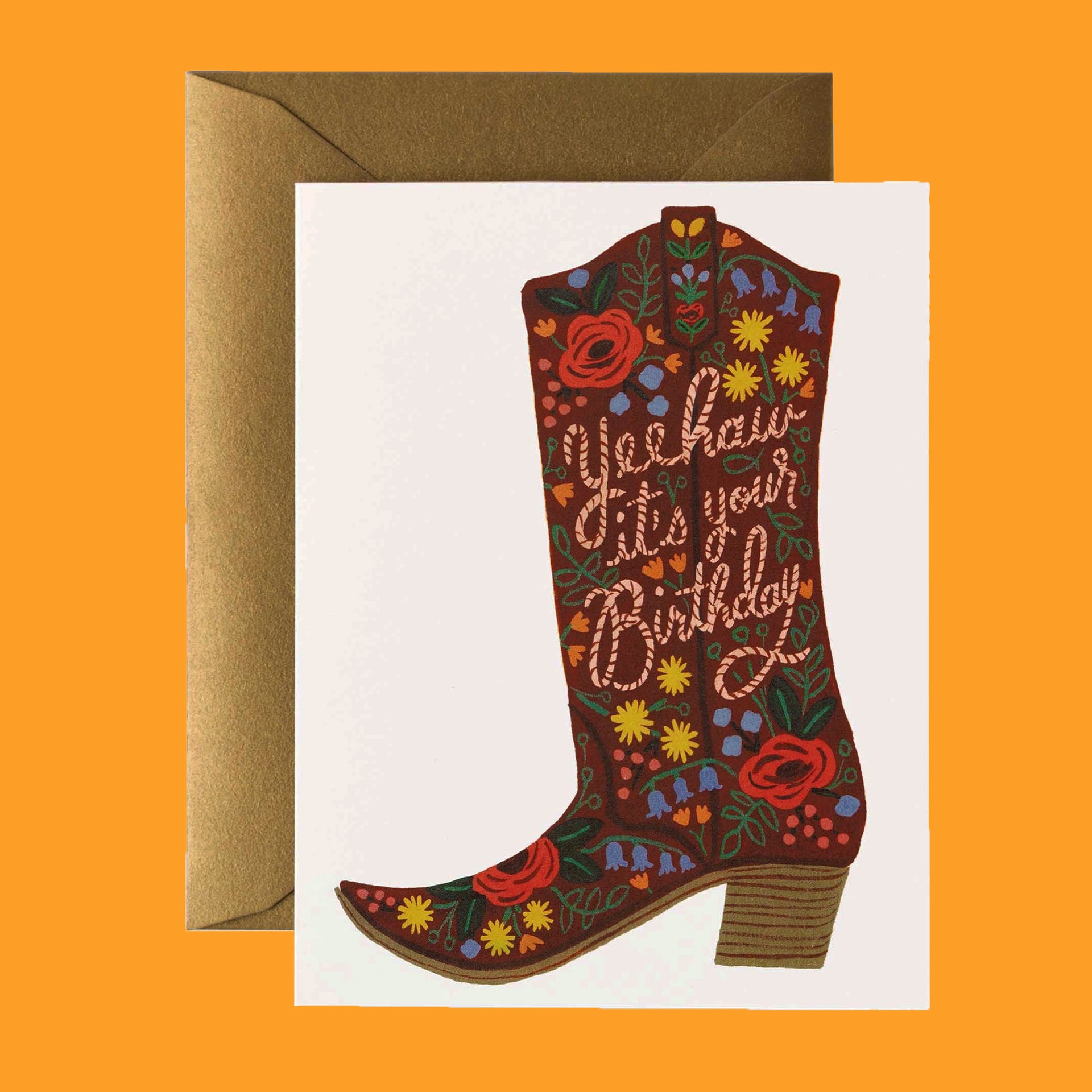 Birthday Boot Card – Pigment