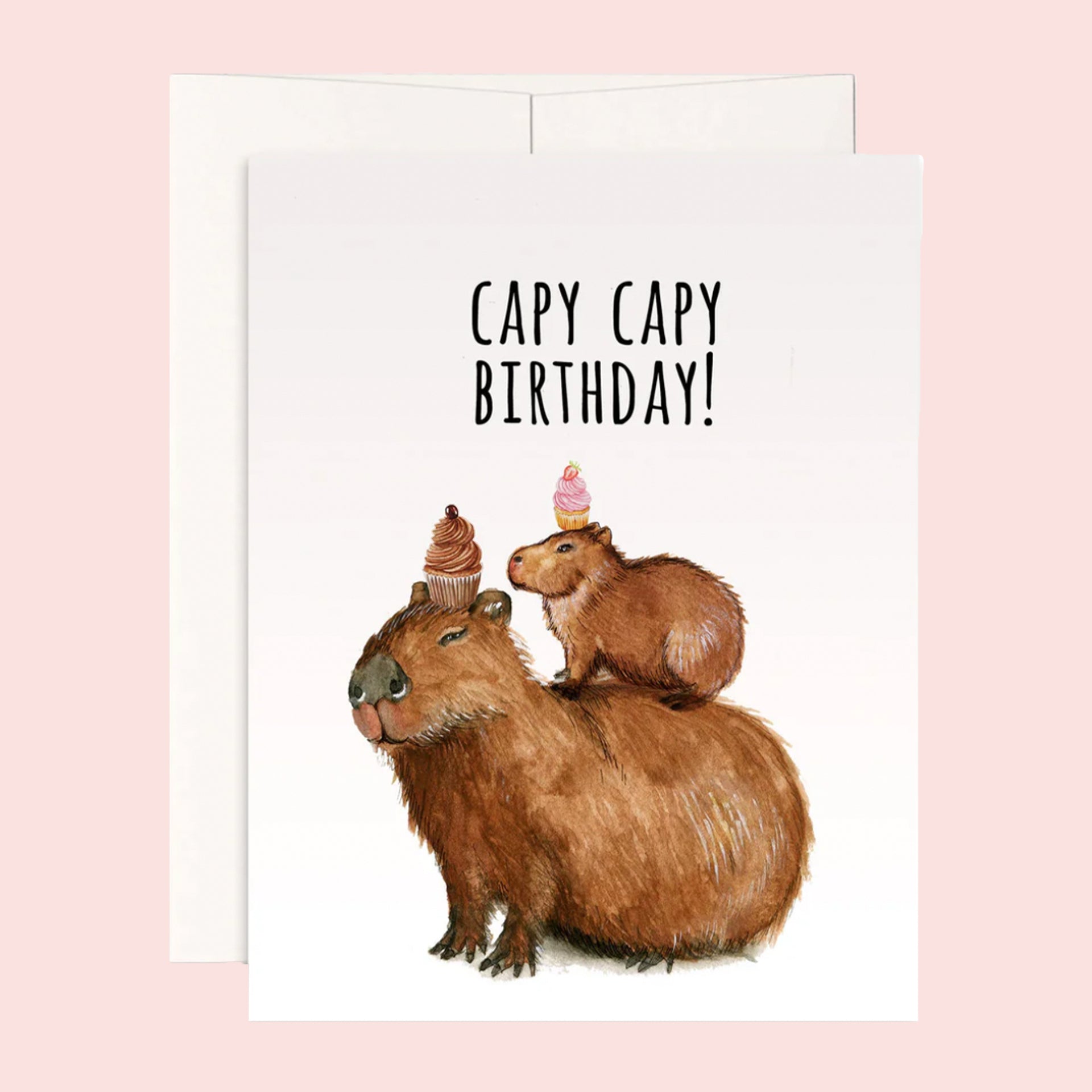 Capybara Birthday Card – Pigment