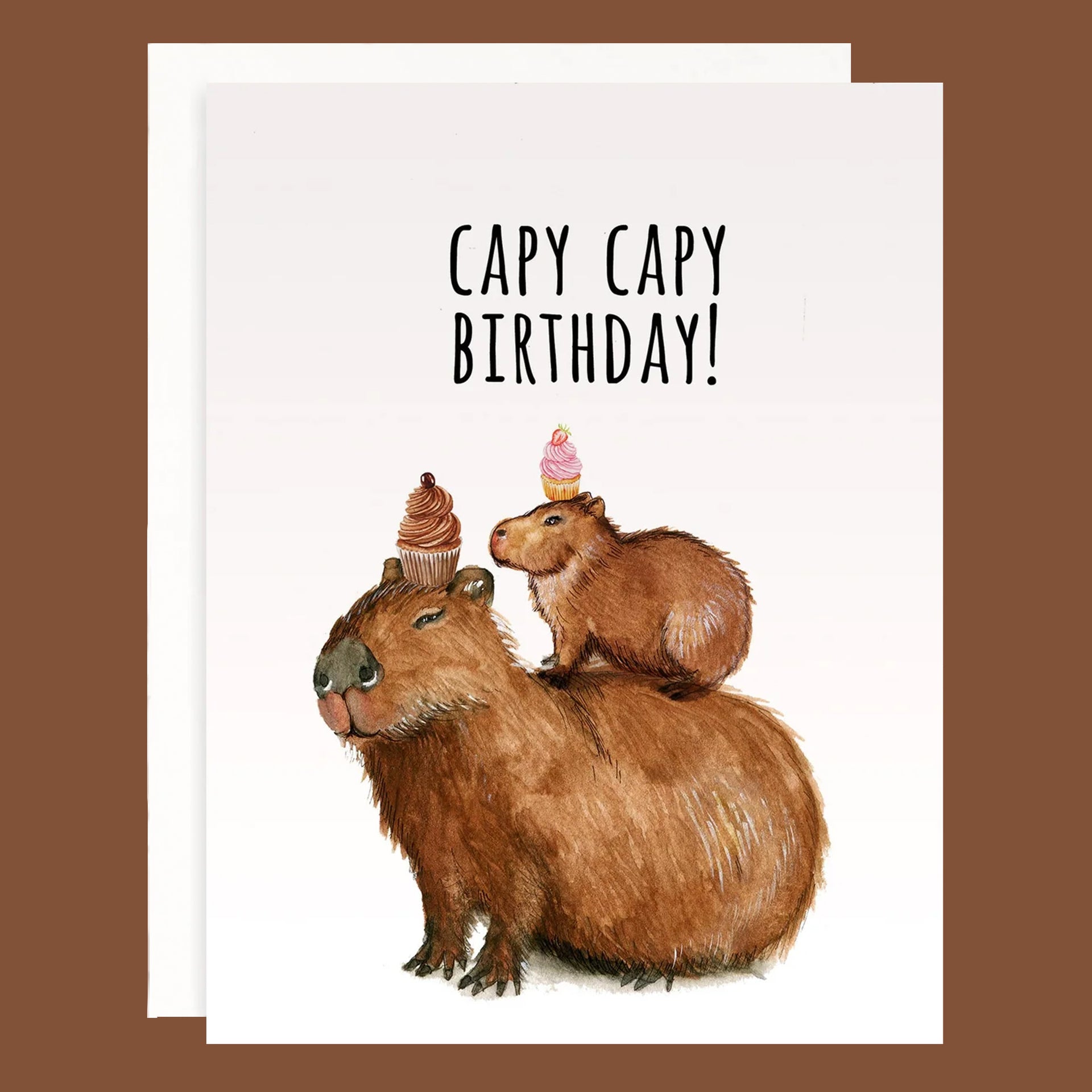 Capybara Birthday Card – Pigment