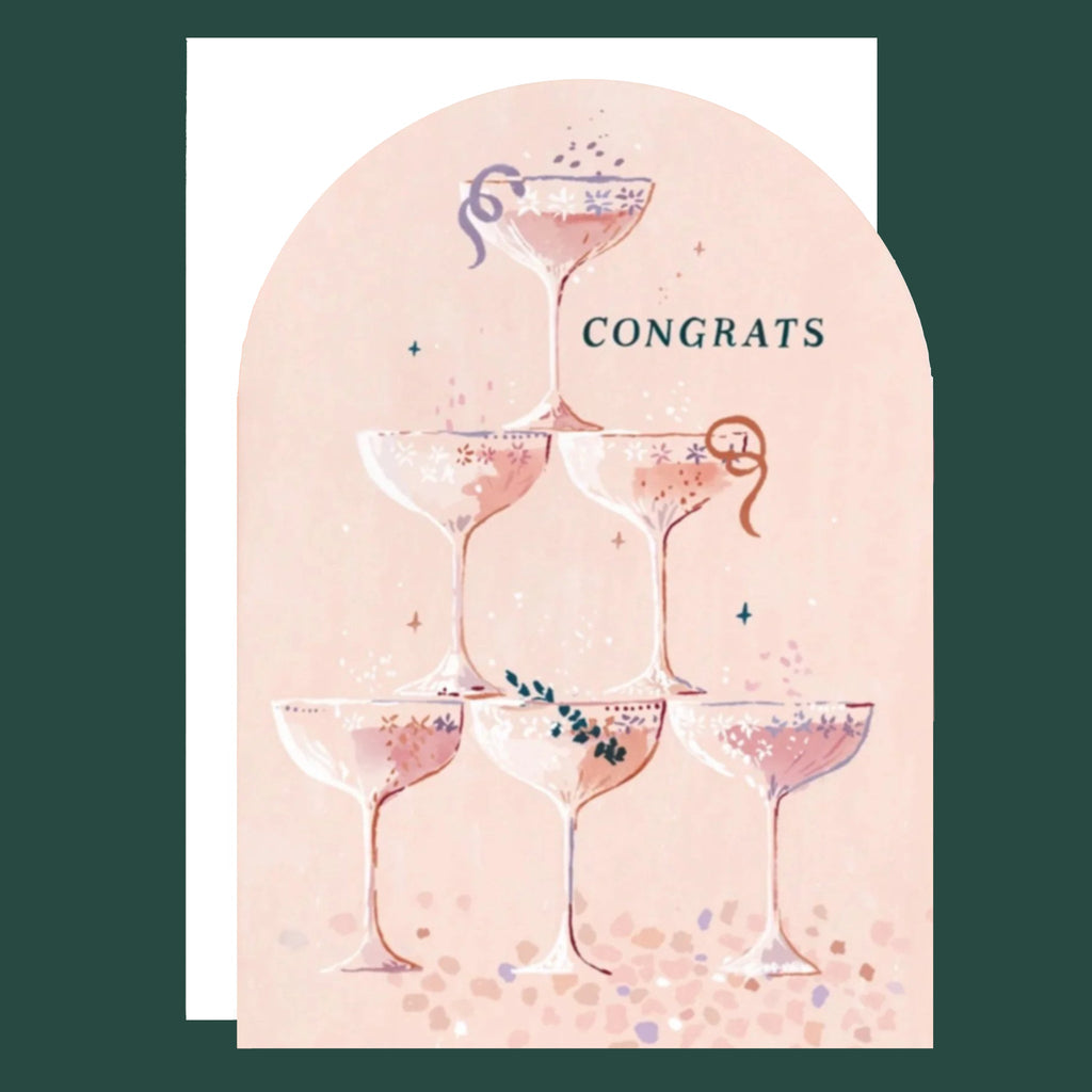 Champagne Congratulations Card – Pigment