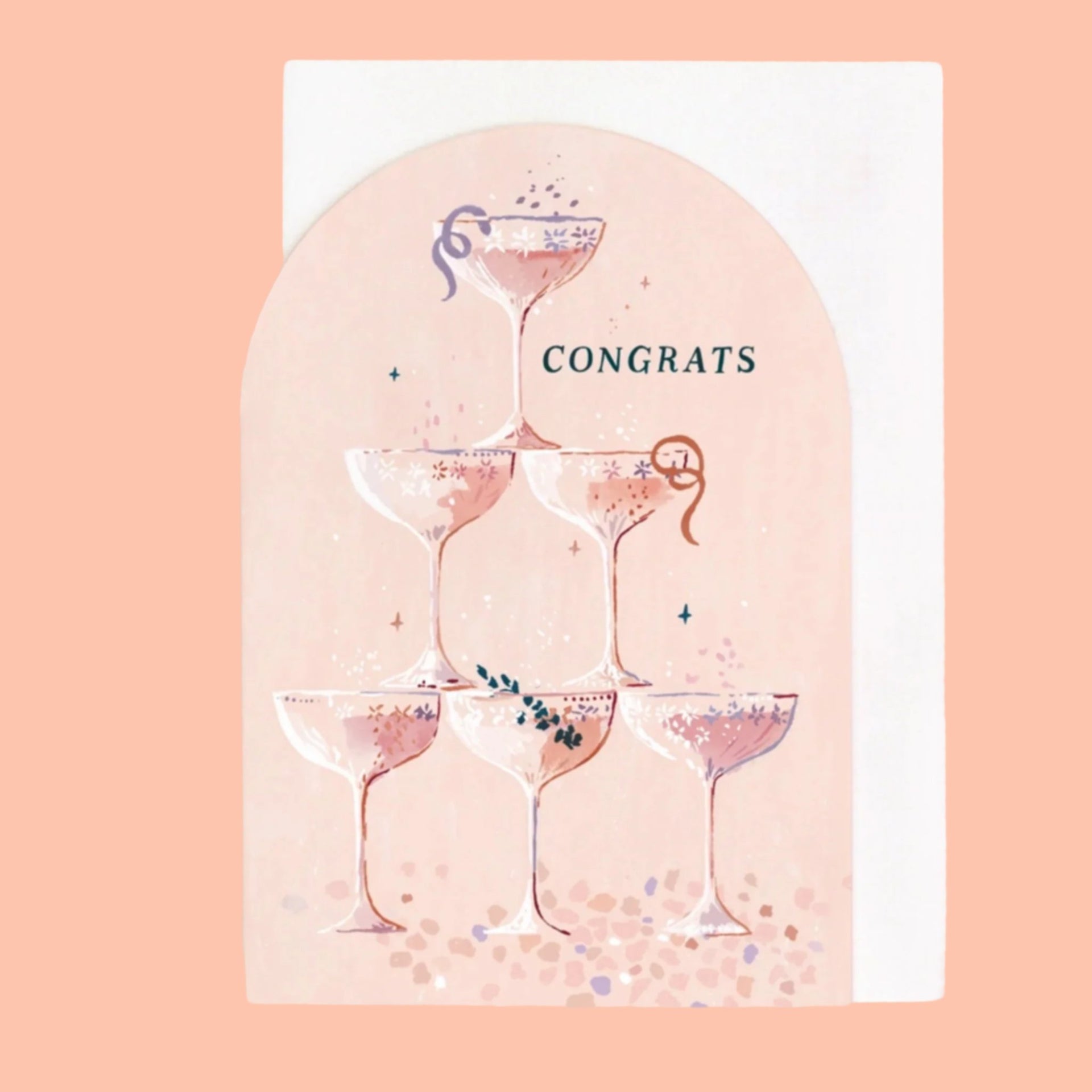 Champagne Congratulations Card – Pigment