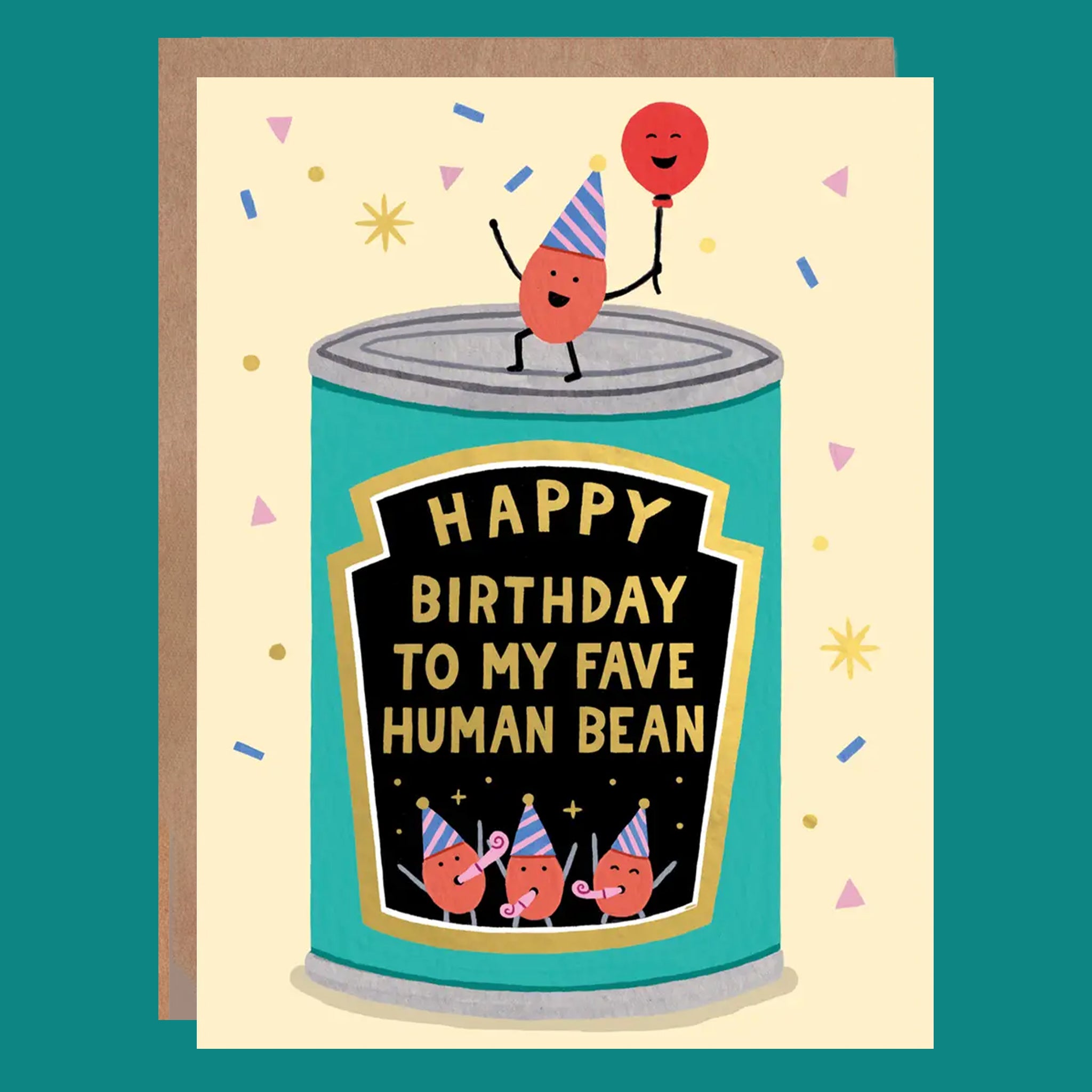 Fave Human Bean Birthday Card – Pigment