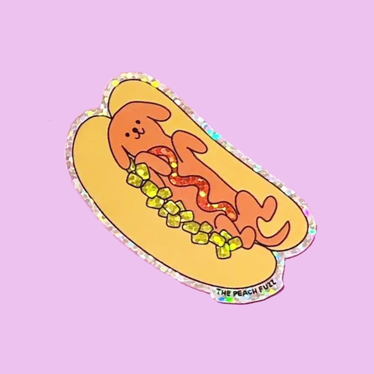 Hot Doggy Dog Glitter Sticker – Pigment