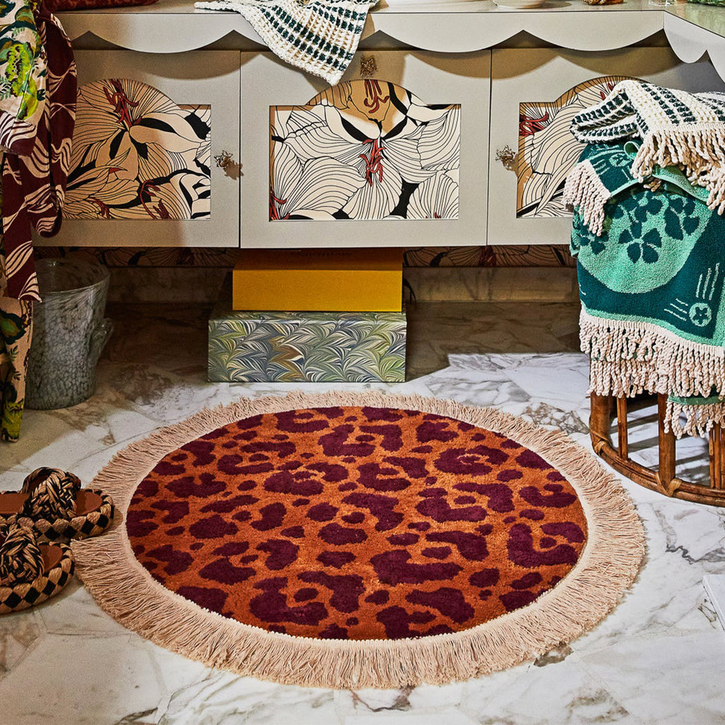 Odette Round Bath Mat – Pigment