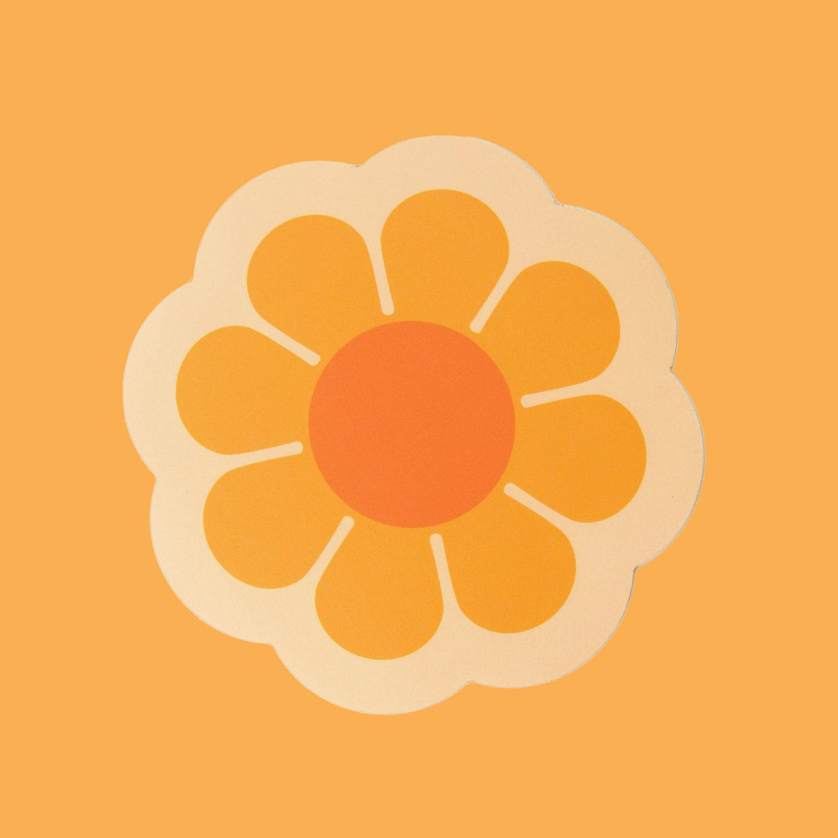 Orange Flower Sticker – Pigment