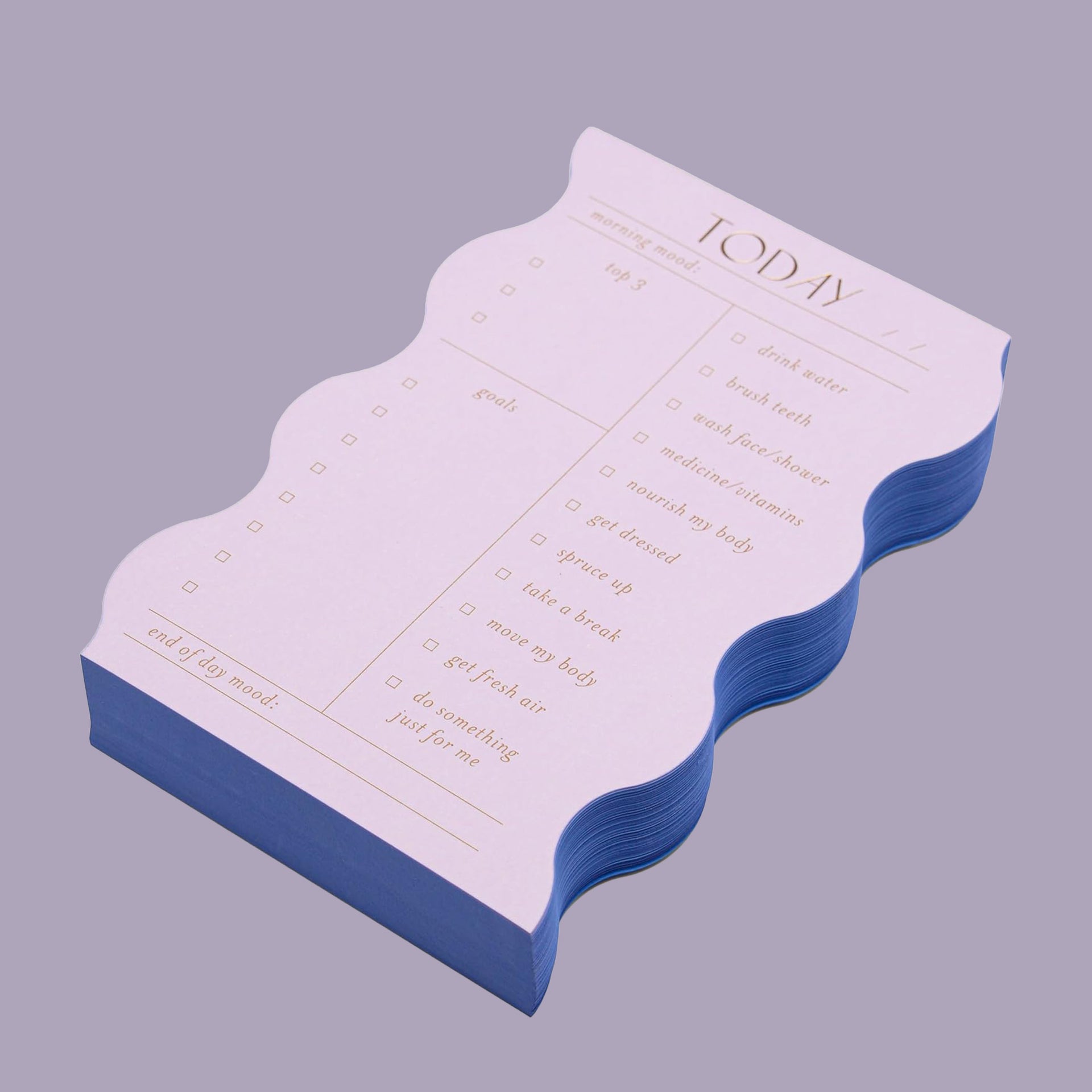 Wavy Daily Notepad | Lilac – Pigment