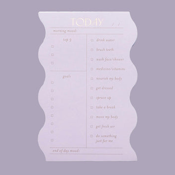 Wavy Daily Notepad | Lilac – Pigment
